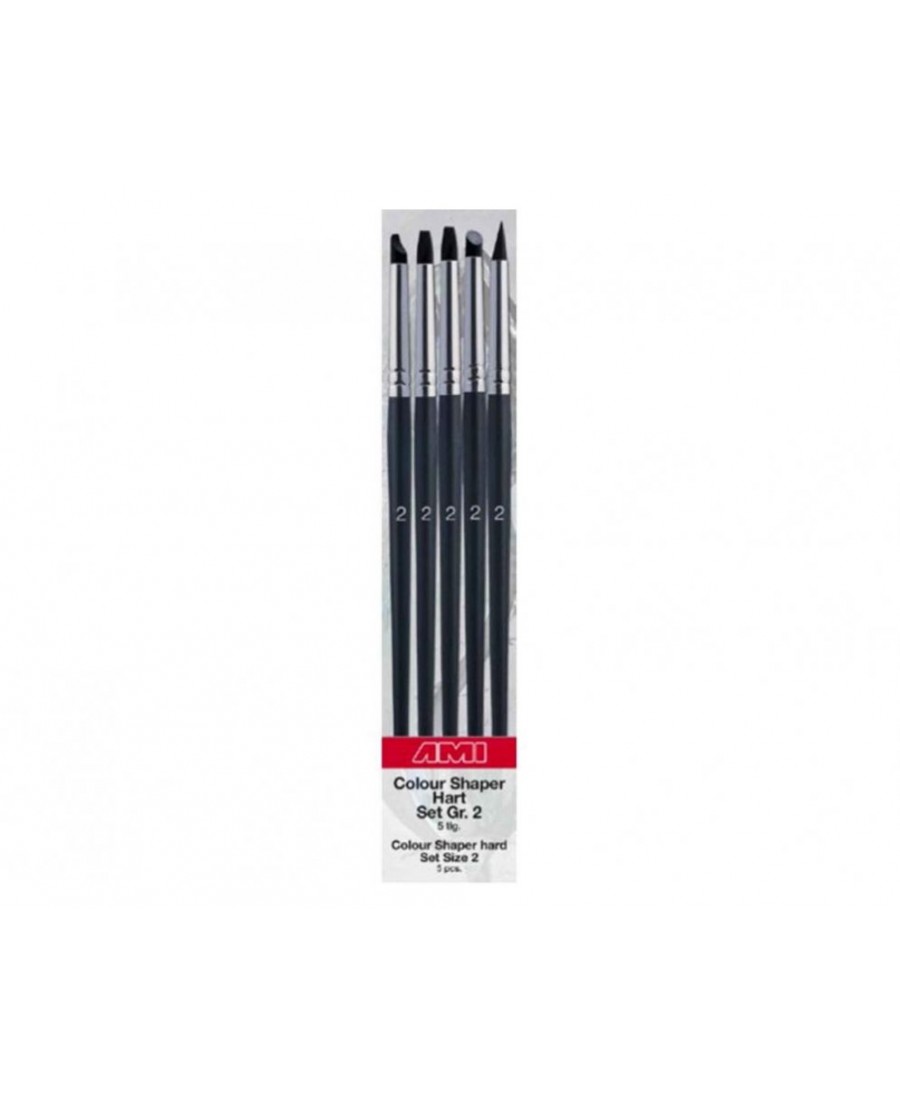 Set de 5 Pinceaux Silicone Colour Shaper Dur Taille 2 | Starplayer